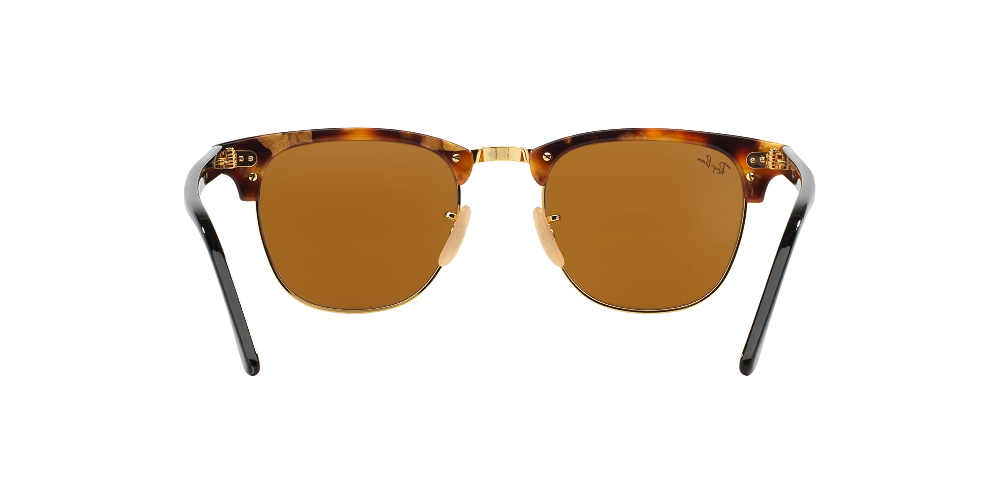 Ray-Ban RB3016 Clubmaster Sunglasses+ Vision Group Accessories Bundle for unisex-adult (Spotted Brown Havana/Crystal Brown (1160),51)