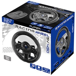 Superdrive SV450 racing steering wheel with Pedals and Shifters Xbox Serie X / S, Switch, PS4, Xbox One, PS3, PC (programmable for all games)