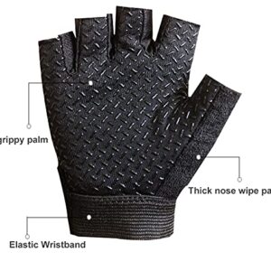 Kids Road Bike Gloves Half Finger MTB Cycling Gloves Roller Skating Mitten Breathable Anti Slip Shock Absorbing Workout Gloves Short Sports Gloves Fingerless Riding Fishing Golf Gloves for Boys Girls