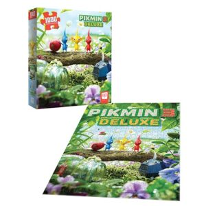 pikmin 3 deluxe 1000 piece jigsaw puzzle | collectible puzzle featuring familiar pikmin characters from the nintendo switch game | officially licensed nintendo merchandise