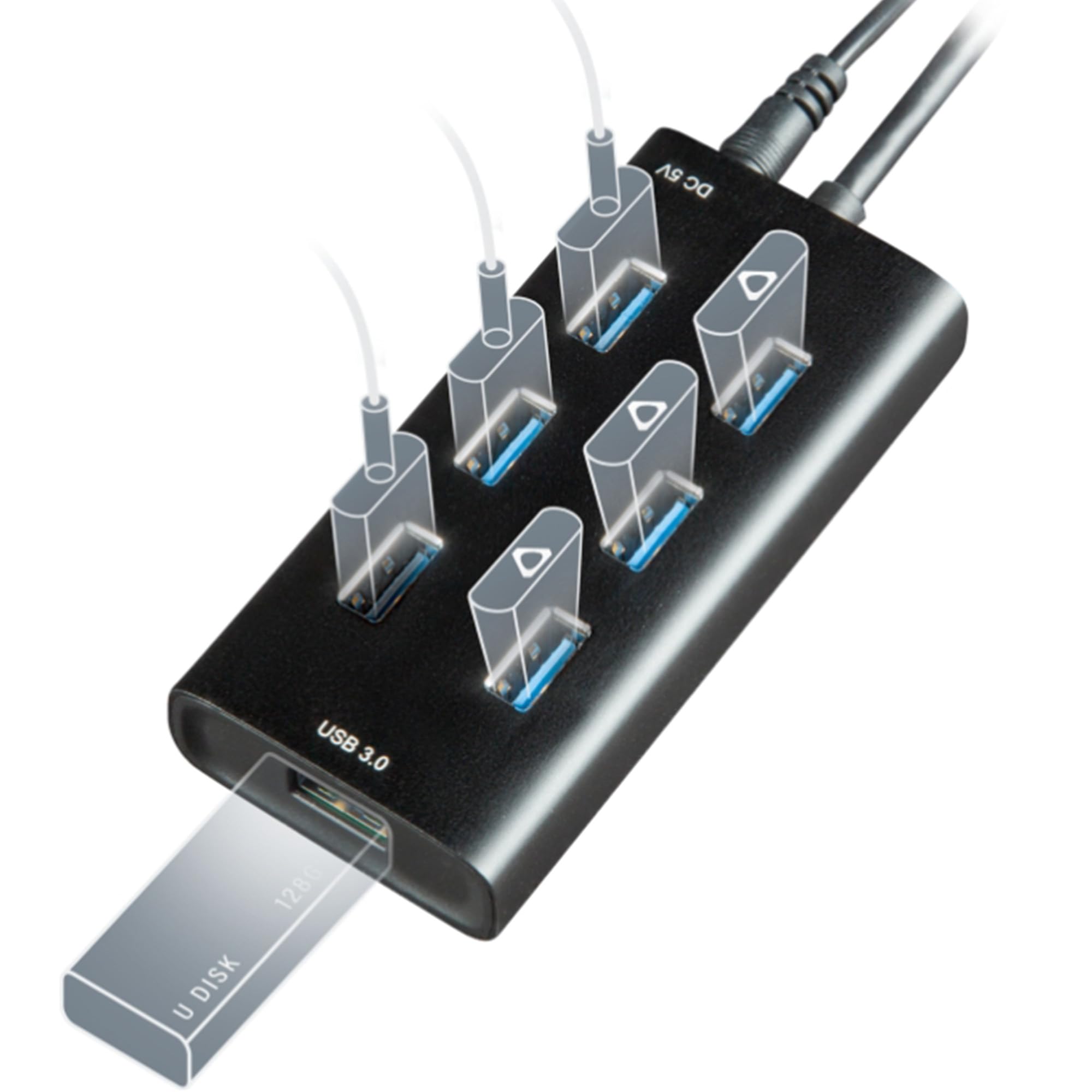 7-Port USB Hub for Vive Tracker USB dongles