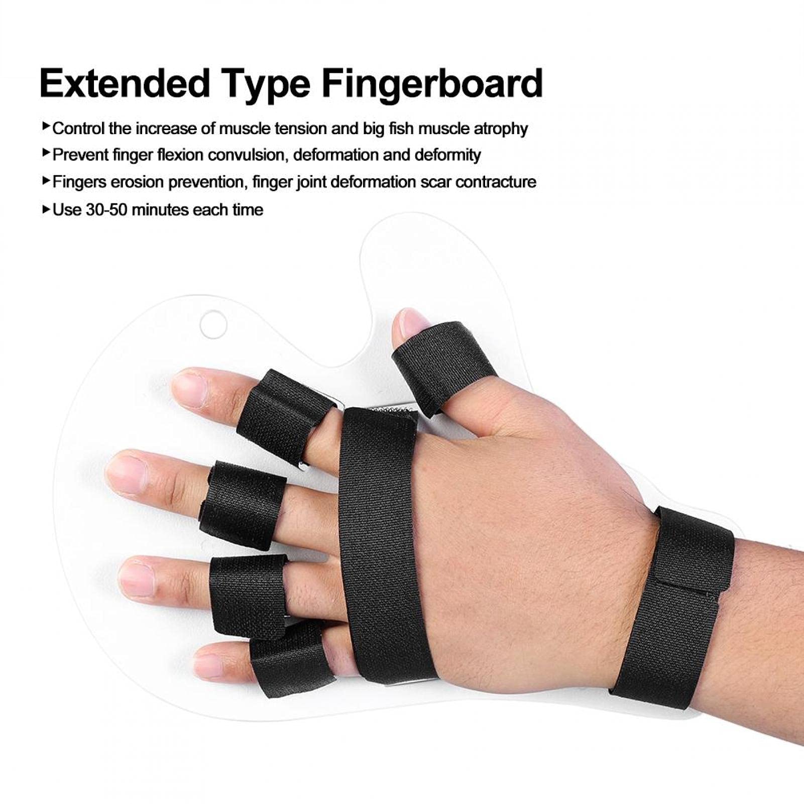 POCREATION Finger Splint Orthotics,Finger Extension Splint Small,Anti-Spasticity Ball Finger Splint, for Stroke Hemiplegia ApoplexyTraumatic Brain Injury Men Women(white)