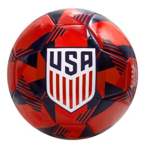 icon sports official licensed u.s. soccer regulation sized soccer ball | red prism