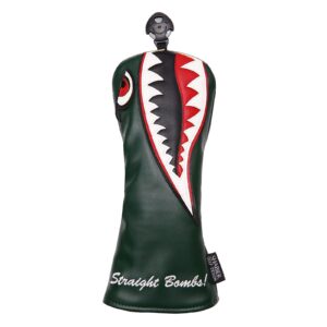 new flying tiger warshark golf headcover for golf club available for driver/fairway/hybird (hybird cover)