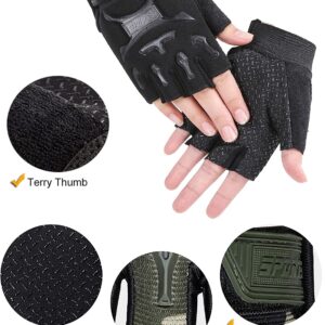 Kids Road Bike Gloves Half Finger MTB Cycling Gloves Roller Skating Mitten Breathable Anti Slip Shock Absorbing Workout Gloves Short Sports Gloves Fingerless Riding Fishing Golf Gloves for Boys Girls