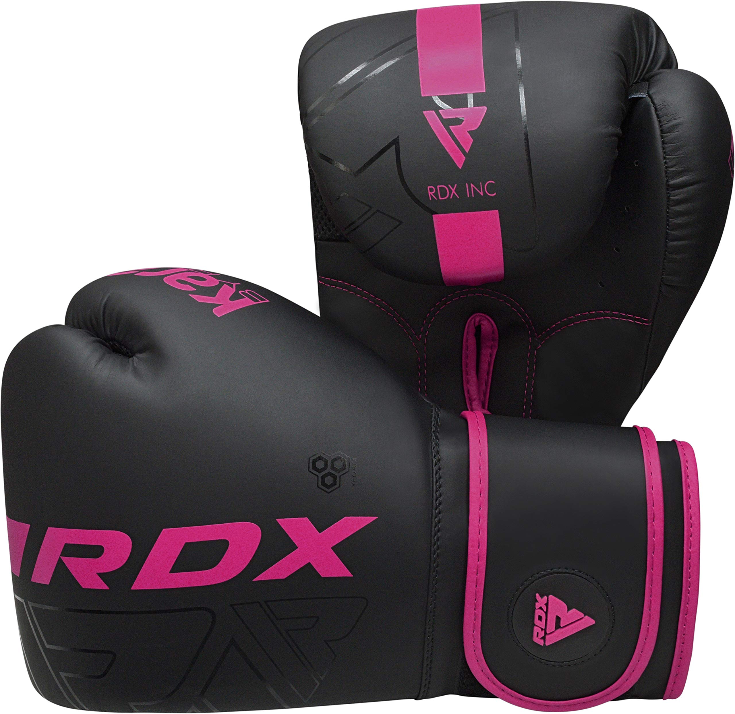 RDX Women Boxing Gloves Sparring Muay Thai, Premium Maya Hide Leather, KARA Patent Pending, Kickboxing MMA Training, Punch Bag, Focus Mitts Pads Double end Ball Punching Workout