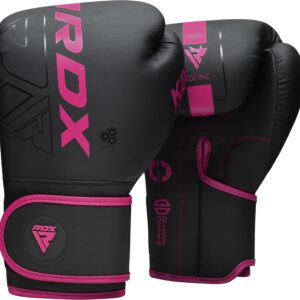 RDX Women Boxing Gloves Sparring Muay Thai, Premium Maya Hide Leather, KARA Patent Pending, Kickboxing MMA Training, Punch Bag, Focus Mitts Pads Double end Ball Punching Workout