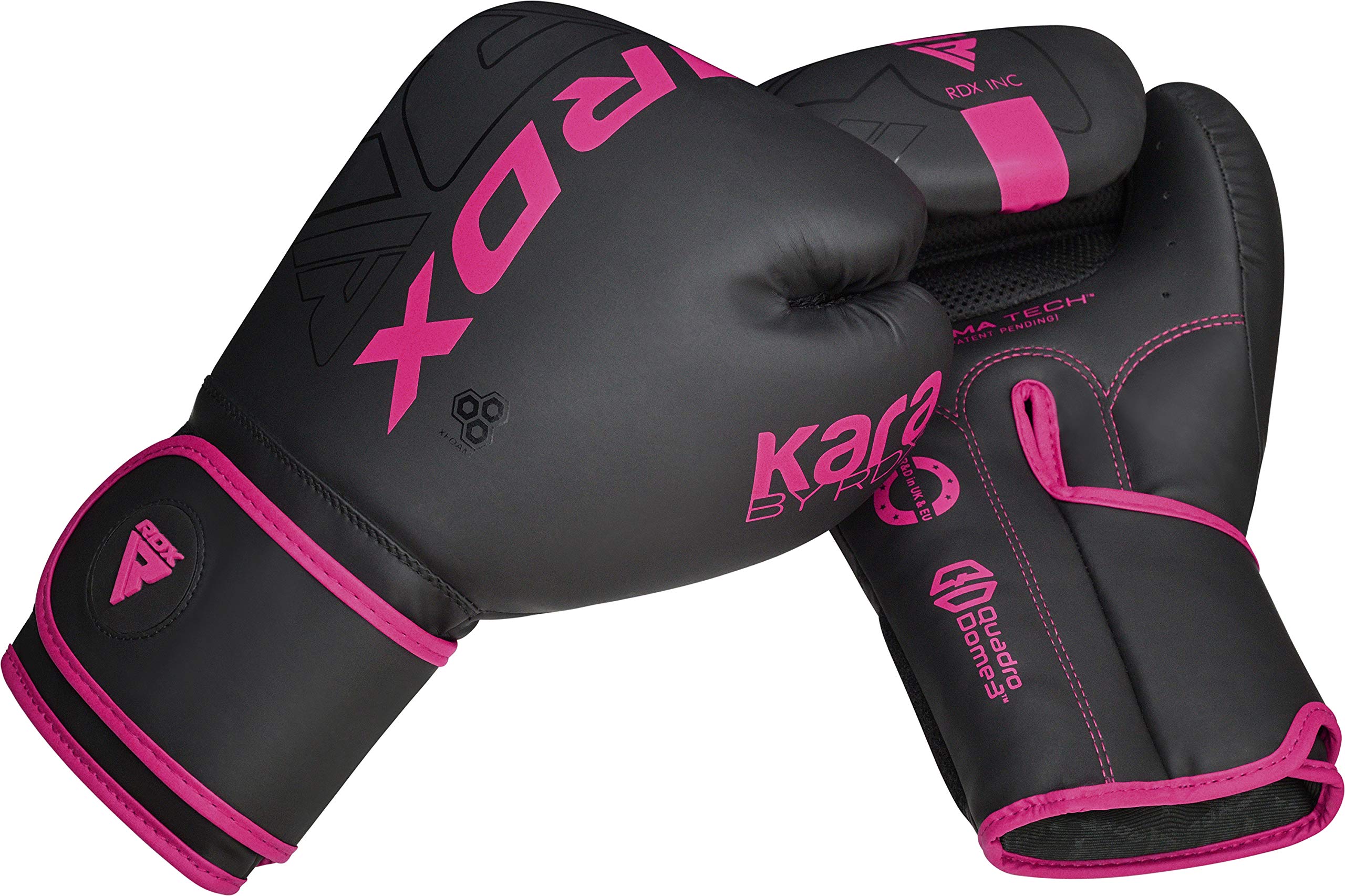 RDX Women Boxing Gloves Sparring Muay Thai, Premium Maya Hide Leather, KARA Patent Pending, Kickboxing MMA Training, Punch Bag, Focus Mitts Pads Double end Ball Punching Workout