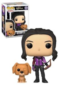 funko pop! & buddy marvel: hawkeye - kate bishop with lucky pizza dog vinyl bobblehead