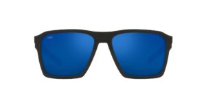 costa del mar mens antille aviator sunglasses, net black/grey blue mirrored polarized-580g, 58 mm