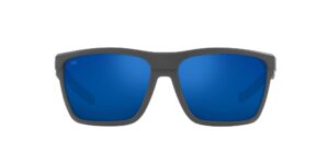 costa del mar man sunglasses dark gray frame, blue mirror lenses, 61mm