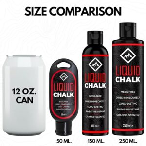 SURVIVOR Liquid Chalk – Gym Chalk for Weightlifting, Rock Climbing, Bouldering, Gymnastics, Pole Grip, & More - Lifting Chalk & Climbing Chalk for Dry Hands - Liquid Grip Hand Chalk for Lifting & More