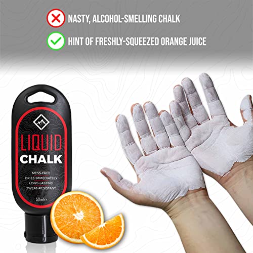 SURVIVOR Liquid Chalk – Gym Chalk for Weightlifting, Rock Climbing, Bouldering, Gymnastics, Pole Grip, & More - Lifting Chalk & Climbing Chalk for Dry Hands - Liquid Grip Hand Chalk for Lifting & More