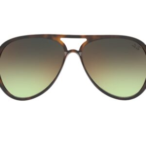 Ray-Ban RB4125 Cats 5000 Sunglasses + Vision Group Accessories Bundle (Light Havana/Green Gradient Brown (710/A6))