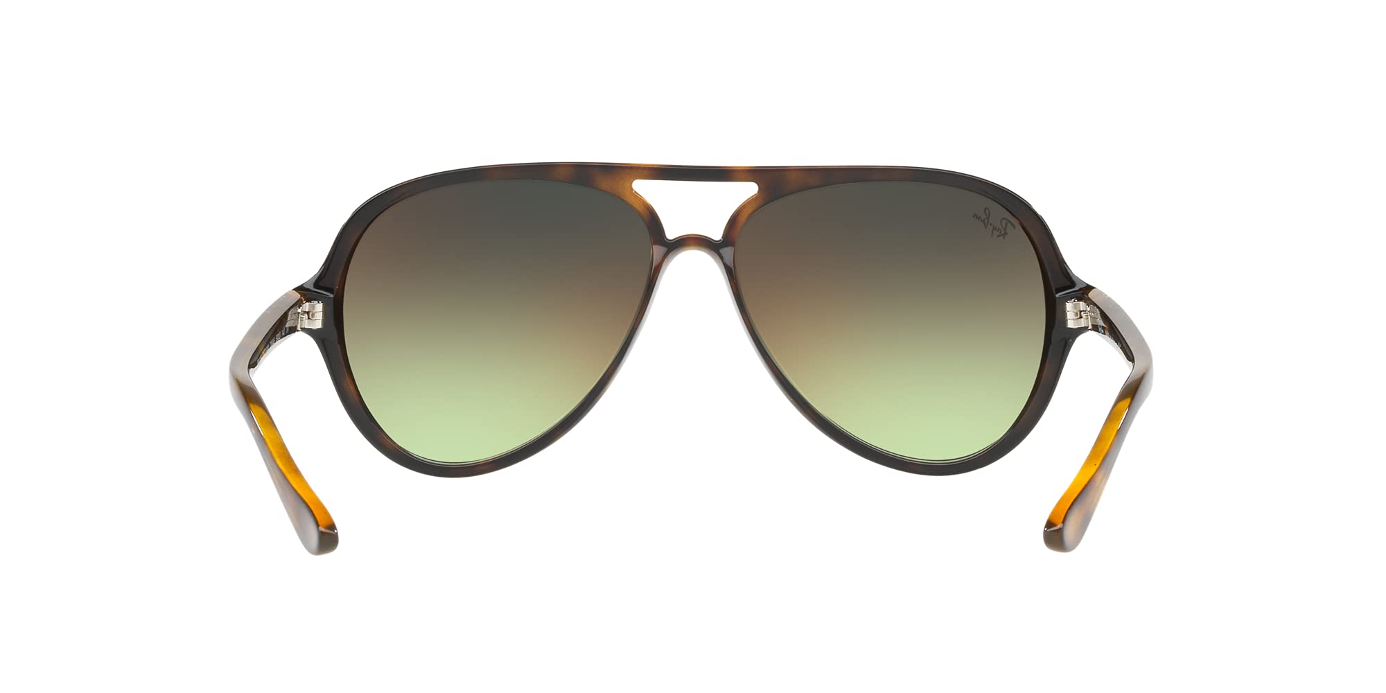 Ray-Ban RB4125 Cats 5000 Sunglasses + Vision Group Accessories Bundle (Light Havana/Green Gradient Brown (710/A6))