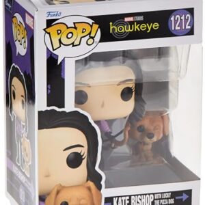 Funko Pop! & Buddy Marvel: Hawkeye - Kate Bishop with Lucky Pizza Dog Vinyl Bobblehead