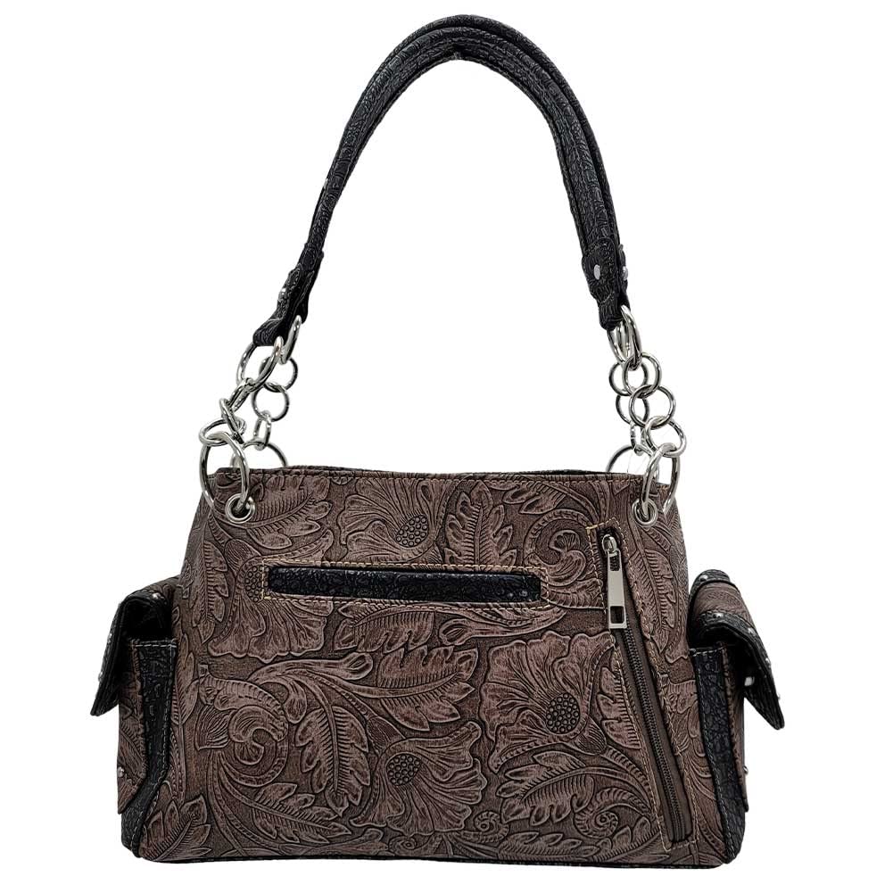 BHW SKULL WOMENS HANDBAGS SKULL WOMENS WALLET AND HANDBAGS (43-BROWN-BAG-ONLY)