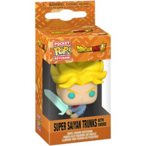 Funko Pop! Keychain: Dragon Ball Super - Super Saiyan Trunks with Sword