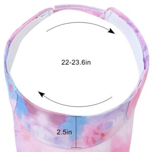 DOANNOTIUM Sport Sun Visor Hats Tie-dye Ball Caps Empty Top Baseball Sun Cap for Men Women