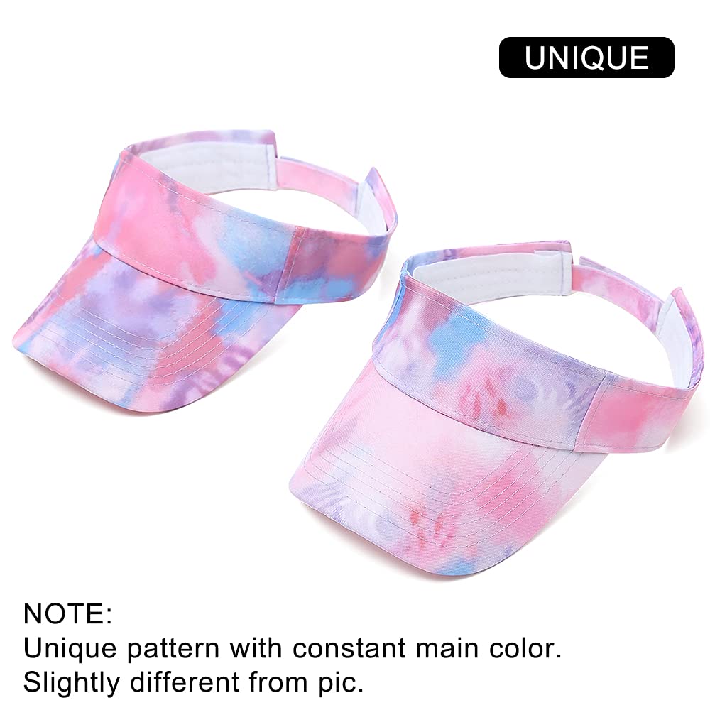 DOANNOTIUM Sport Sun Visor Hats Tie-dye Ball Caps Empty Top Baseball Sun Cap for Men Women