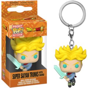 Funko Pop! Keychain: Dragon Ball Super - Super Saiyan Trunks with Sword