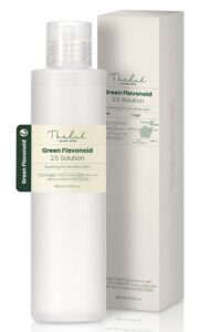 the lab by blanc doux green flavonoid 2.5 skin solution - facial toner deep penetration w/liposome tech vegan cruelty-free soothing for sensitive skin, hydrating care - 6.7 fl oz