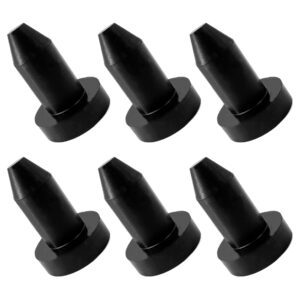 vaiieyo 6 pack kayak drain plug push - rubber scupper plugs drain holes stopper bung for most fishing boats, pedal boats, kayak