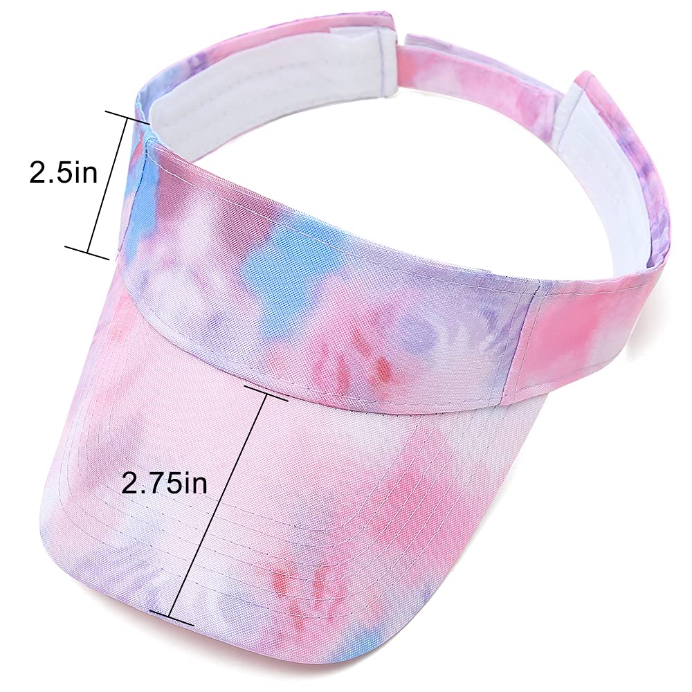 DOANNOTIUM Sport Sun Visor Hats Tie-dye Ball Caps Empty Top Baseball Sun Cap for Men Women