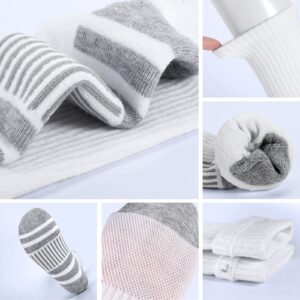 Felicigeely Athletic Socks Cushion Running Socks Performance Breathable Crew Socks Outdoor Sports Socks for Men Women 6Pairs