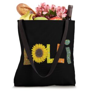 Lolly Grandmother Gift Sunflowers Matching Lolli Pop Gifts Tote Bag