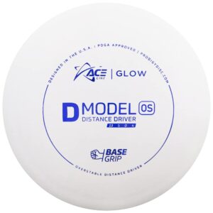 prodigy disc ace line glow base grip d model os distance driver golf disc [colors may vary] - 170-175g