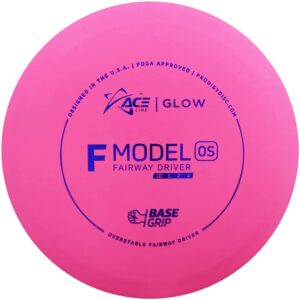 prodigy disc ace line glow base grip f model os fairway driver golf disc [colors may vary] - 170-176g