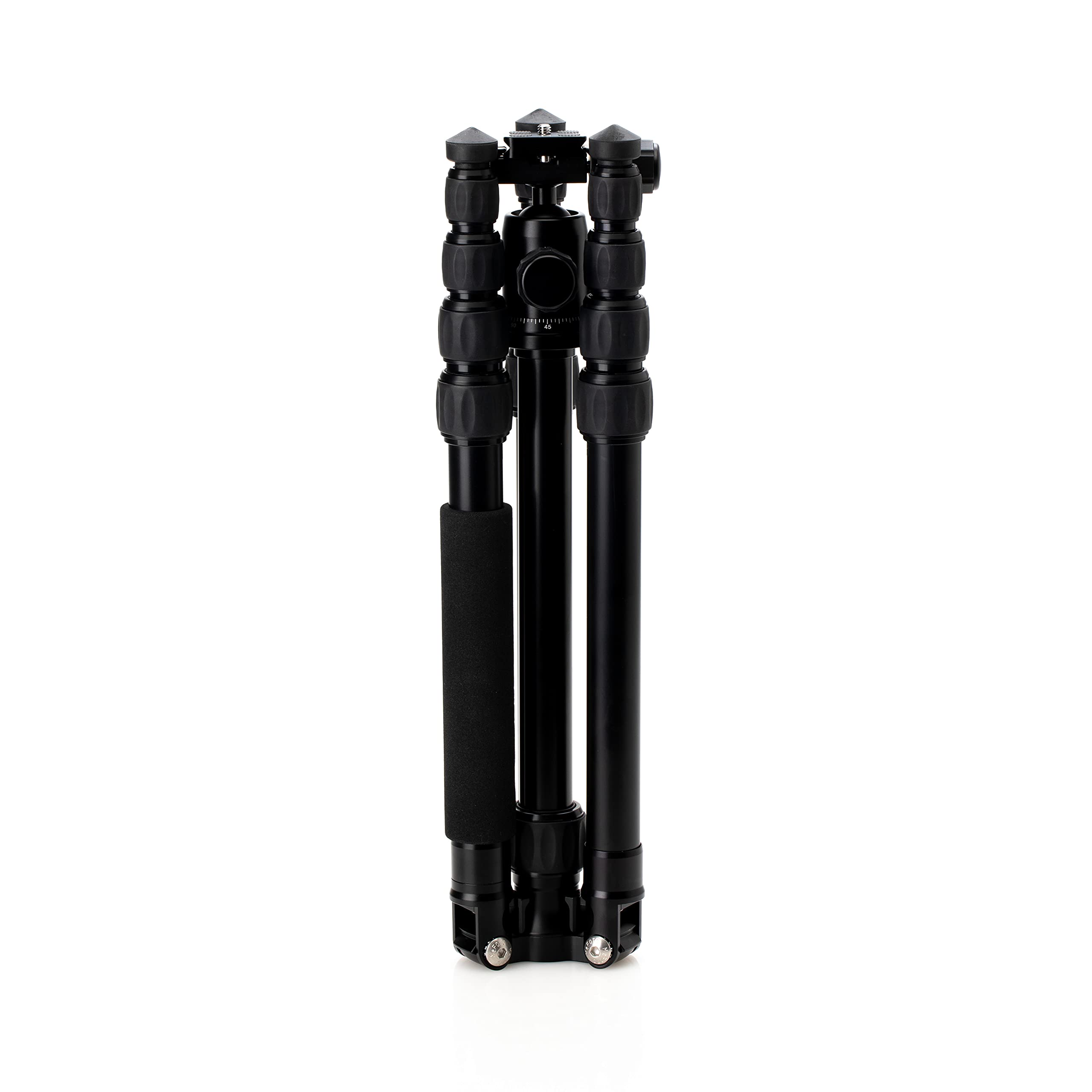 Benro MeFOTO Roadtrip Travel Tripod, Ballhead and Monopod in Black, 1 Series Aluminum Legs, 4 Leg Sections, Twist Leg Locks, Padded Carrying Case (BMRTABLK)