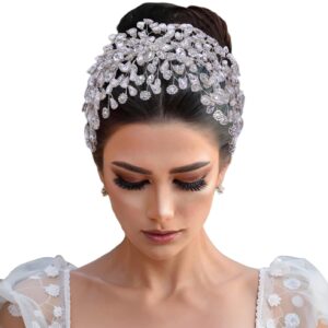 gaodesi wedding headband bridal hair pieces rhinestone hair accessories for brides