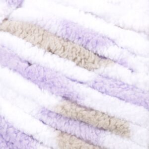 Bernat Baby Blanket Yarn - Big Ball (10.5 oz) - 2 Pack with Pattern Cards in Color (Little Lilac Dove)