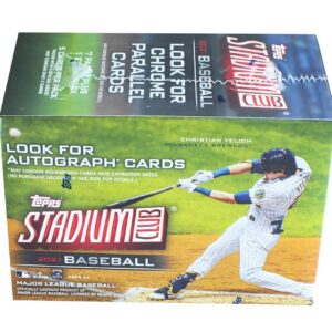 2021 Topps Stadium Club Baseball Blaster Box 41 Cards