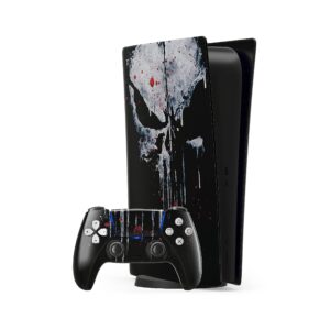 "judgement day" console + 2 controller 3m vinyl skins bundle for ps5 standard disc edition