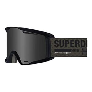 cébé reference x superdry matte dusty olive grey ultra black cat.3 - snow goggles,large