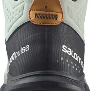 Salomon Men's OUTPULSE Mid Gore-Tex Hiking Boots for Men, Wrought Iron/Black/Vibrant Orange, 9