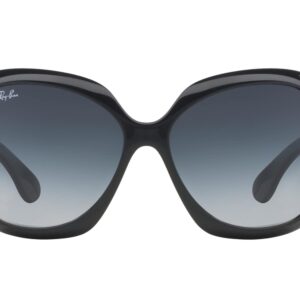 Ray-Ban RB4098 Jackie Ohh II Sunglasses + Vision Group Accessories Bundle (Black/Light Grey Gradient Dark Grey (601/8G)