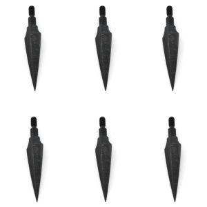 heyous 6pcs traditional hunting arrow head 100 grain archery screw-in broad heads archery arrowheads for recurve bow or compound bow