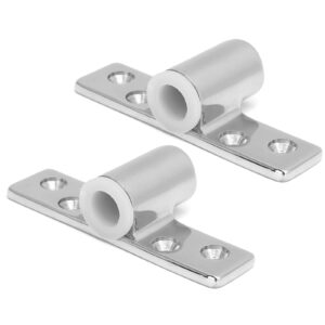 oarlock sockets pair marine oarlock bracket 316 stainless steel side mounted mirror polish finish for 1/2in shank oar lock holder boat accessories