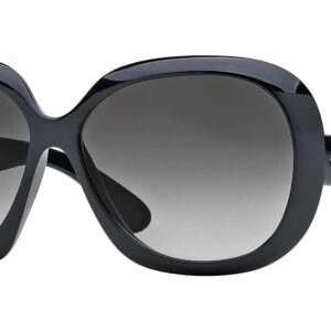 Ray-Ban RB4098 Jackie Ohh II Sunglasses + Vision Group Accessories Bundle (Black/Light Grey Gradient Dark Grey (601/8G)