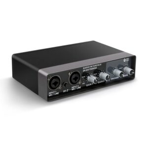 youshares usb audio interface for recording music, audiobox mic preamps 48v 2 channel for streaming and podcasting recording