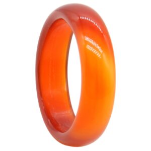 zz zinfandel carnelian crystal rings natural carnelian gemstone band ring for women carnelian smooth round donut ring