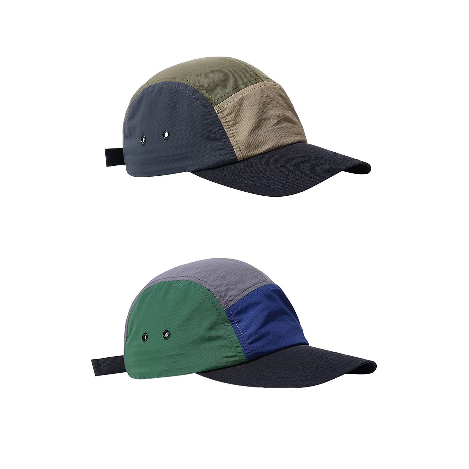 Croogo Unstructured 5 Panel Quick Dry Baseball Cap Ultra Thin Sun Hat Waterproof Umpire Cap Trucker Hats,Forest Green-BO32