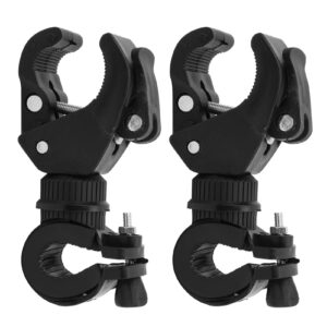 belicheto 2 pack bike flashlight holder, universal flashlight mount holder 360º rotation, mount bicycle mounting bracket flashlight holder torch clip for cycling, riding