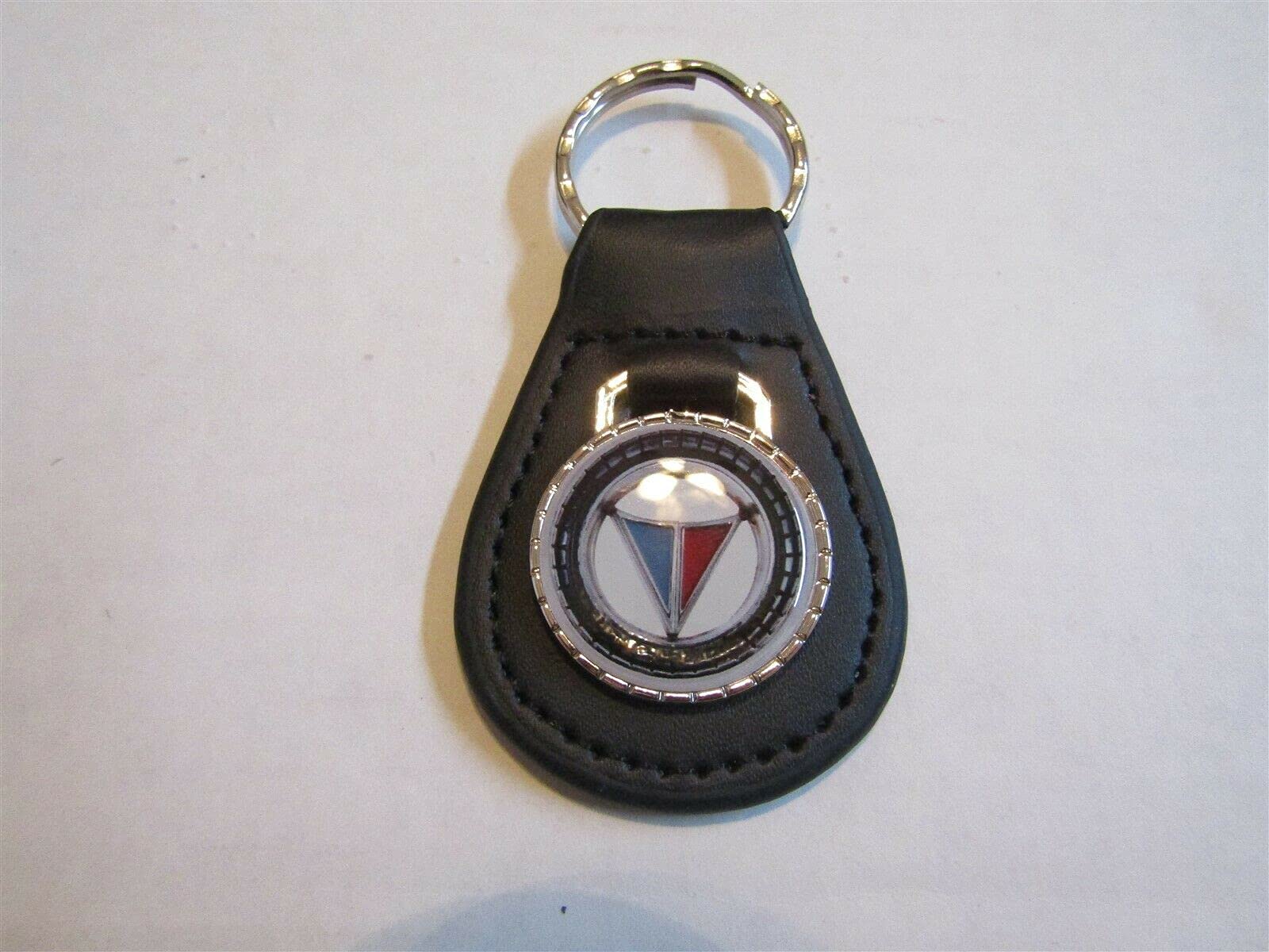 VALIANT LOGO EMBLEM LEATHER KEYCHAIN - BLACK