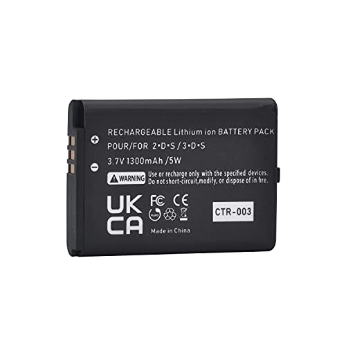 PowerTrust CTR-003 CTR 003 Rechargeable Battery Compatible with 2DS 3DS Console Battery