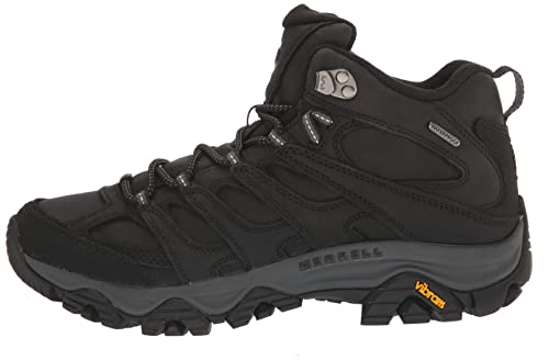 Merrell Men's Moab 3 Prime Mid Waterproof Hiking Boot, BLACK, 10.5